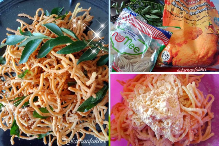 Cara Buat Muruku Homemade Guna Mi Kuning