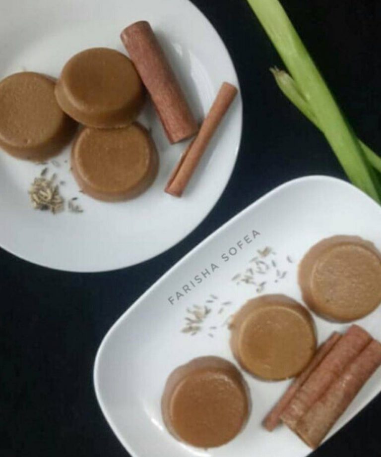 Cara Buat Kuih Seri Muka Guna Acuan Lompang.