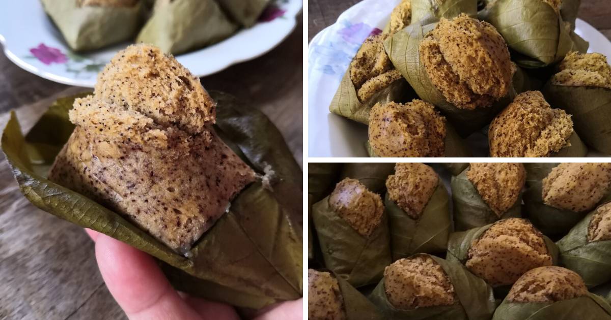 Resipi Apam Pisang Daun Rambai Yang Lembut & Gebu