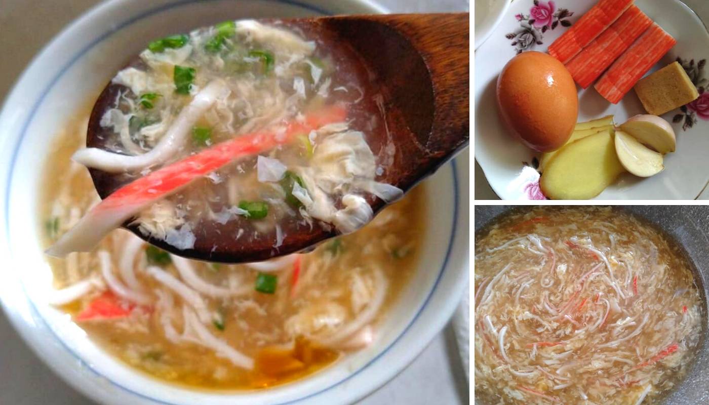 Resipi Sup Telur Chinese Style. Simple, Jimat & Sangat Sedap