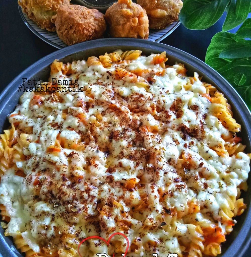 Baked Creamy Pasta, Fatin Guna Tomato Segar Lebih Ummph.