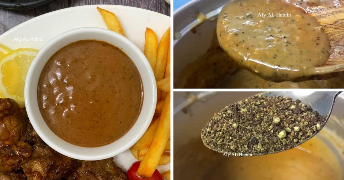 Sos Black Pepper Homemade Yang Likat & Padu, Hanya Guna 7 Bahan Ini