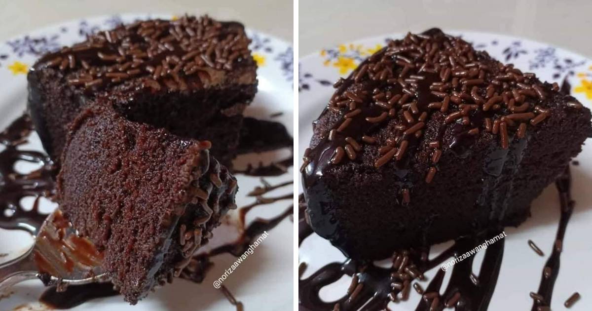 Buat Kek Milo Guna 3 Bahan Ini. Senang Sangat, Gerenti Jadi!