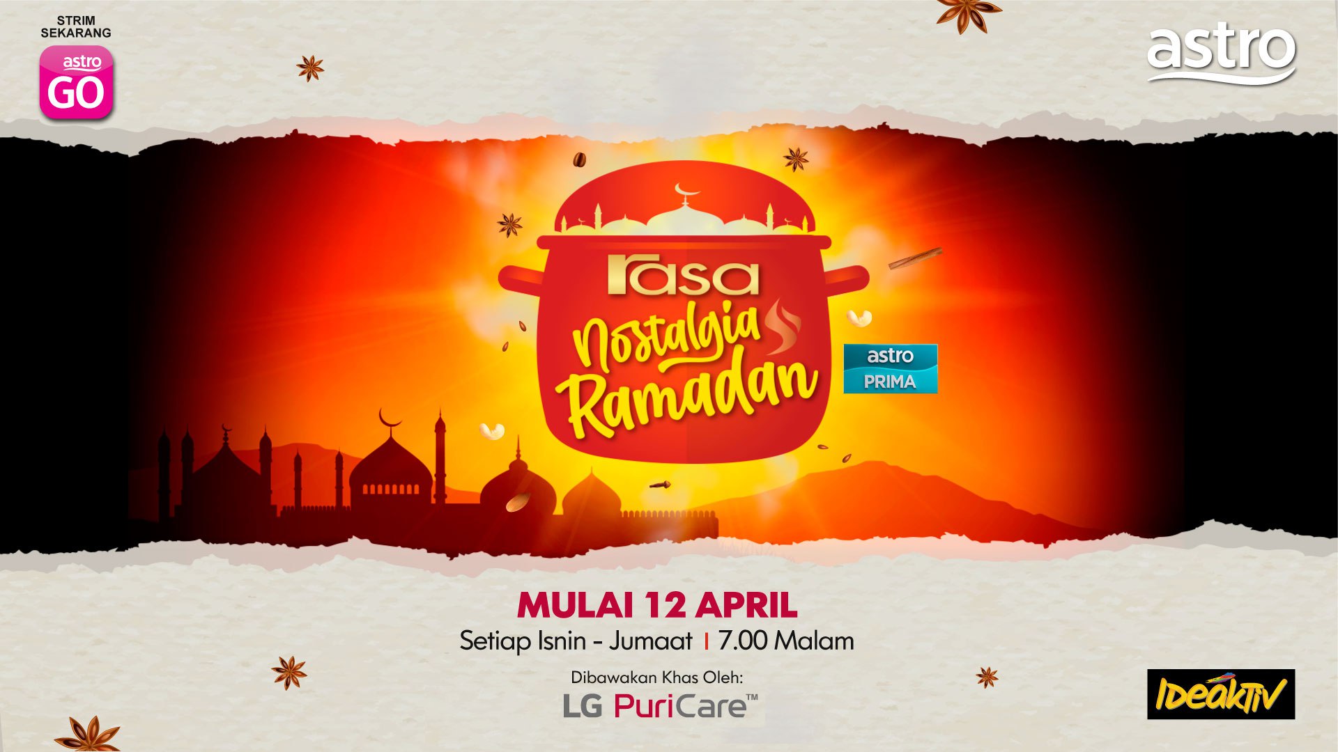 46 Artis & Selebriti Meriahkan Rancangan Memasak Rasa Nostalgia Ramadan